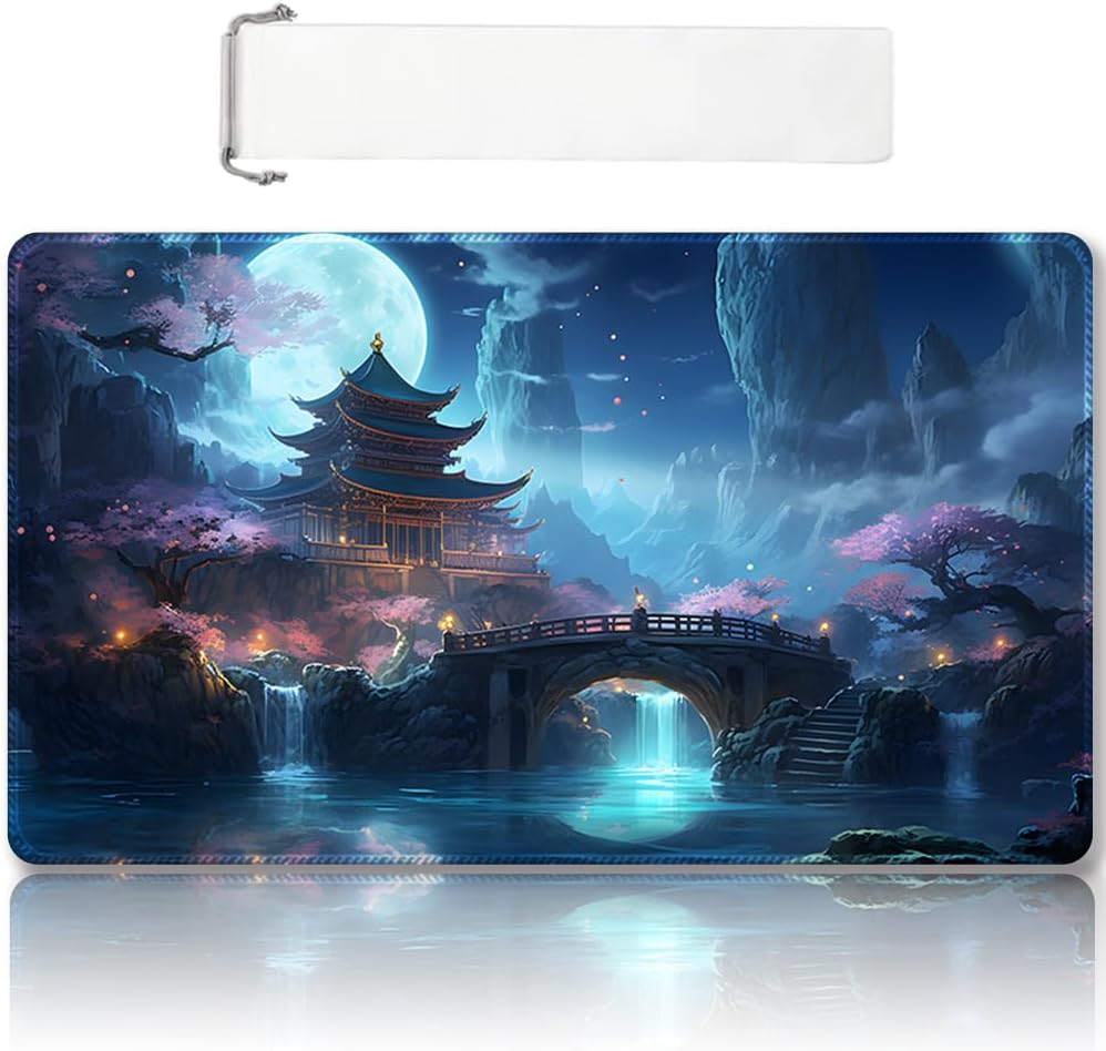 Amazon.com: Premium Stitched MTG Playmat with Zones and Non-Slip Rubber ...