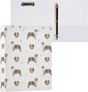 Amazon.com : Australian Shepherd Dog 3 Ring Binder 1.5 Inch Binders ...