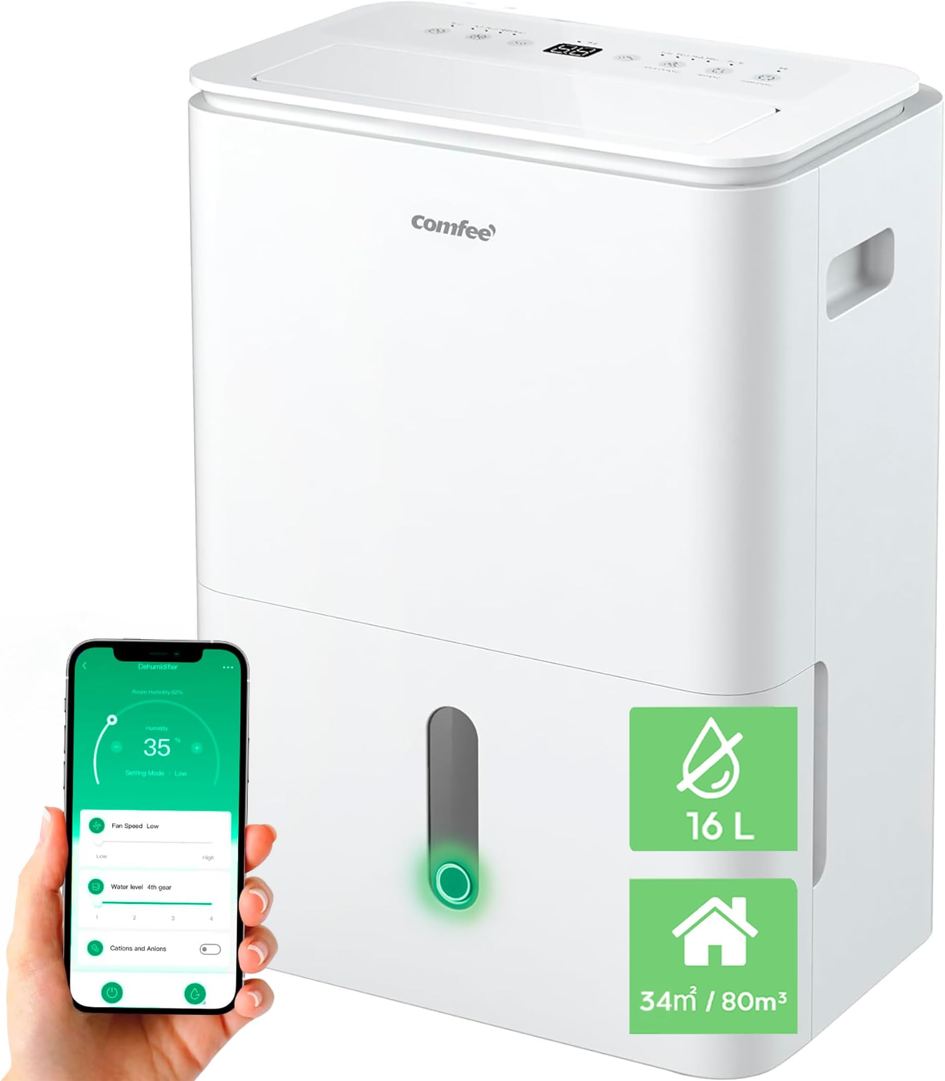 Inventor EVA II Pro Wifi 20 litros/día, Deshumidificador con Acceso ...