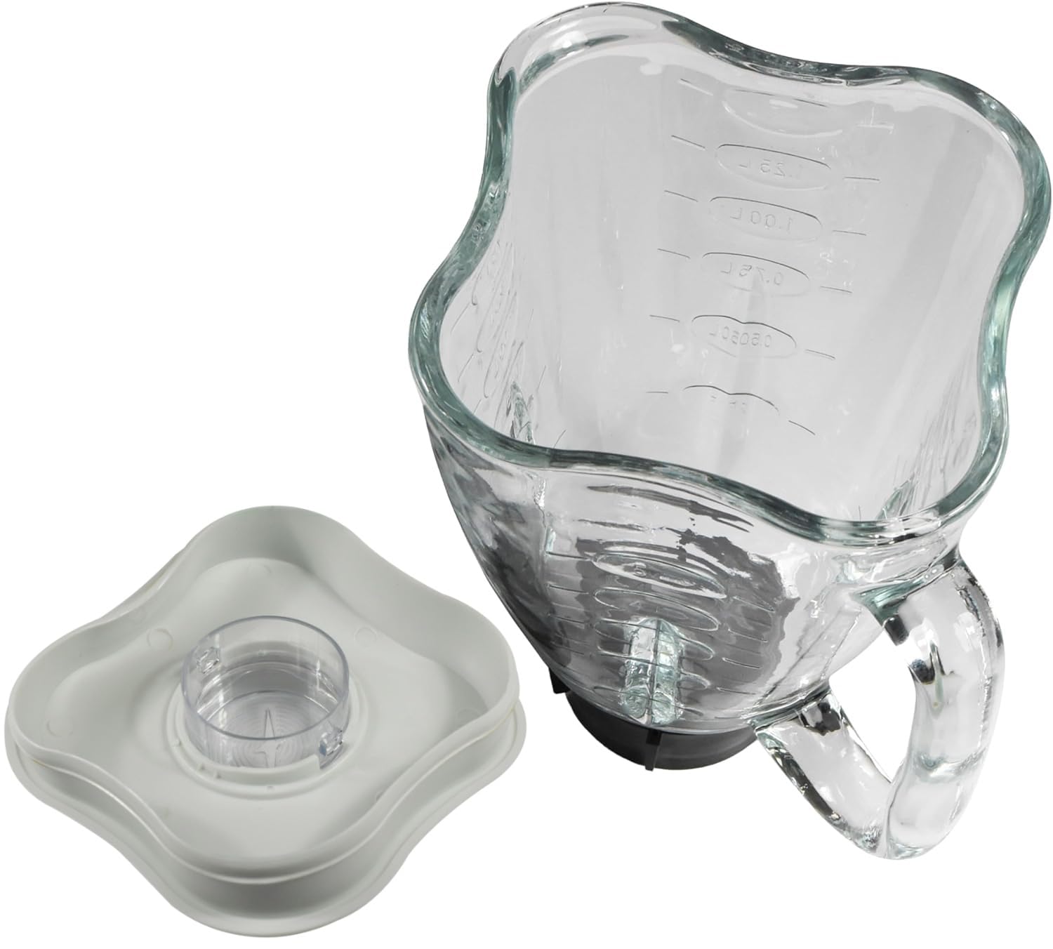 Amazon.com: HQRP Glass Square Replacement Blender Jar Set Compatible ...