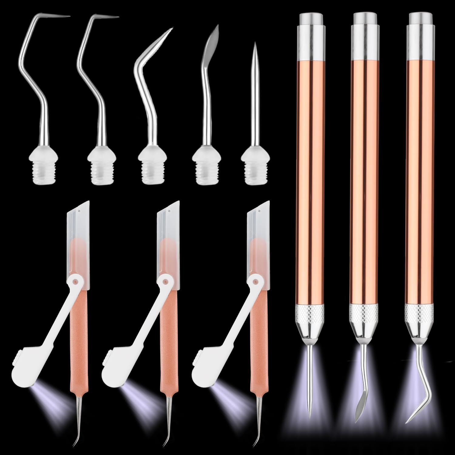 Amazon.com: Vinyl Weeding Tool Set, with 3 LED Weeding Pens, 3 LED ...