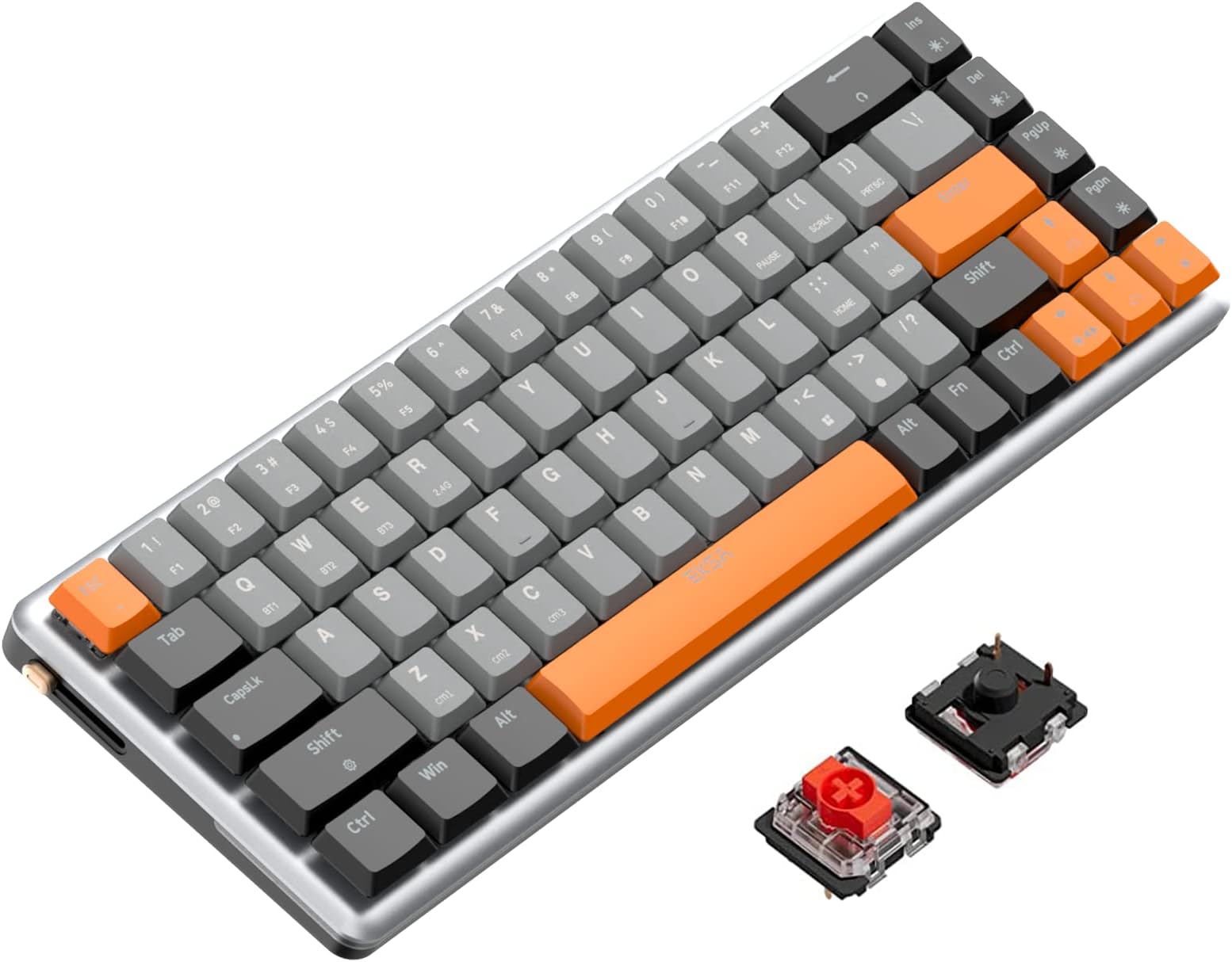 Amazon.com: Gaming Keyboard, 65% Low Profile Wireless Mechanical ...