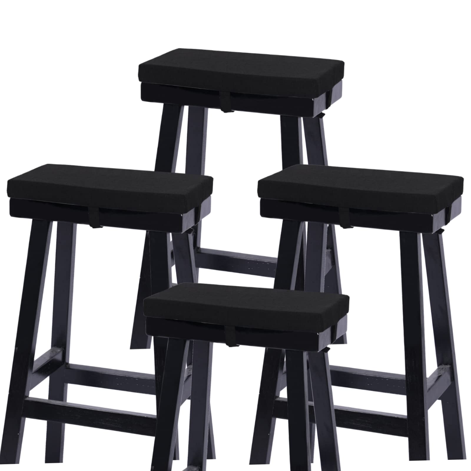 Amazon.com: baibu Rectangle Bench Stool Cushion, Set of 4 Non-Slip ...