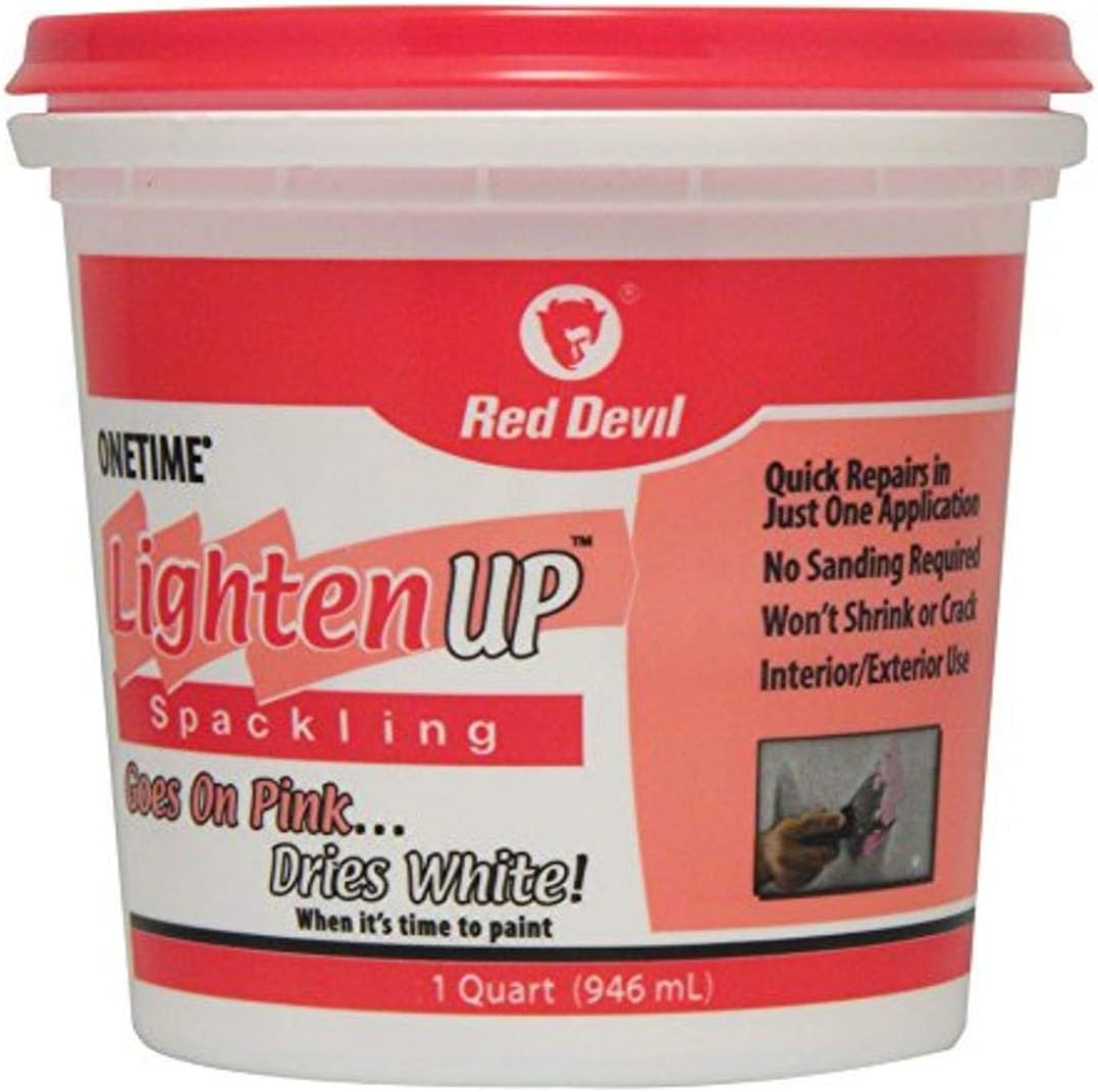 Amazon.com: Red Devil 0574 ONETIME Lighten Up Lightweight Spackling, 1 ...