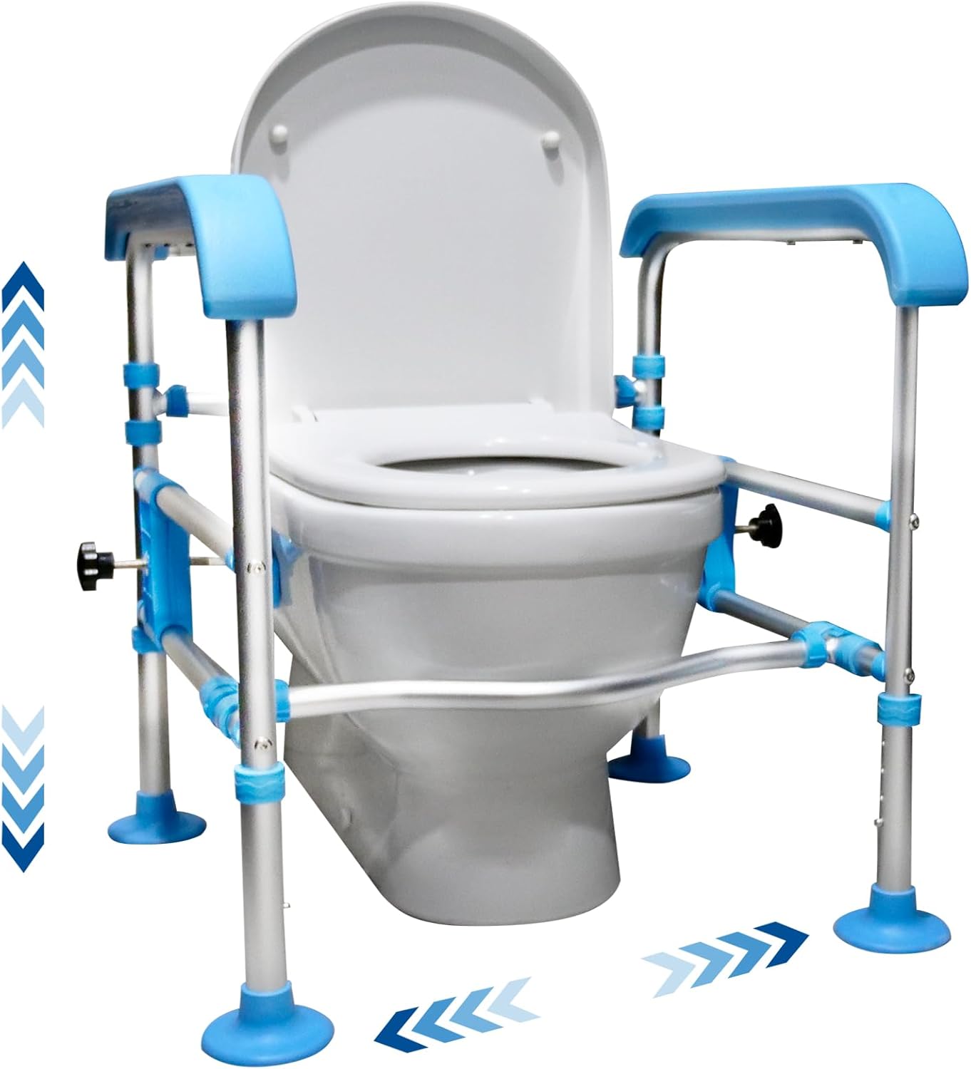 Amazon.com: Heavy Duty Toilet Safety Rails for Seniors (661 lbs),LED ...
