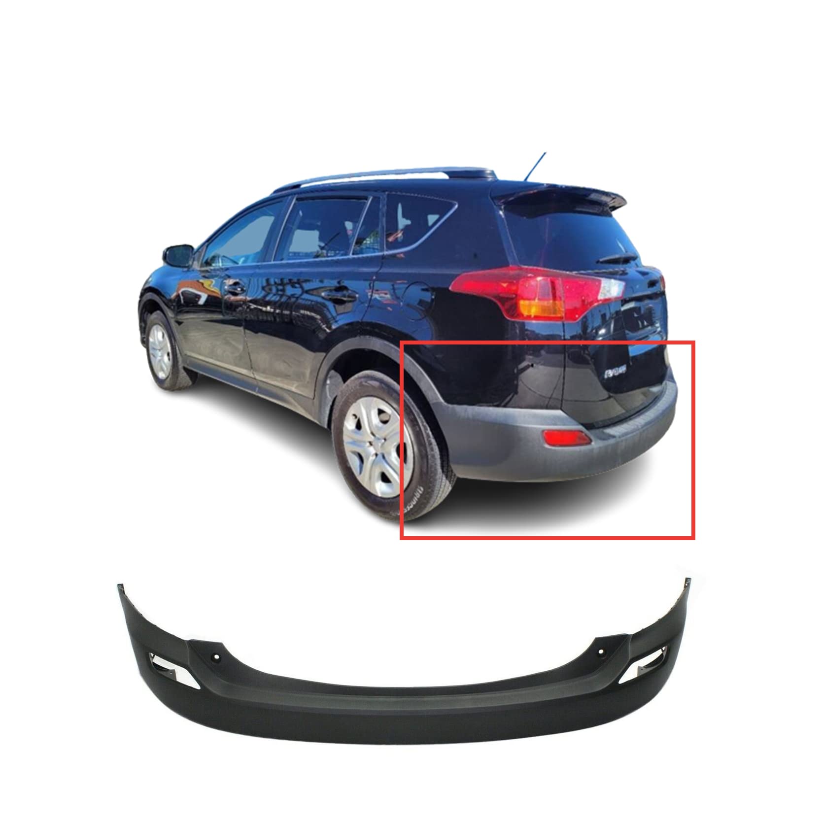Amazon.com: FitParts Compatible with Rear Bumper Cover 2013 2014 2015 ...