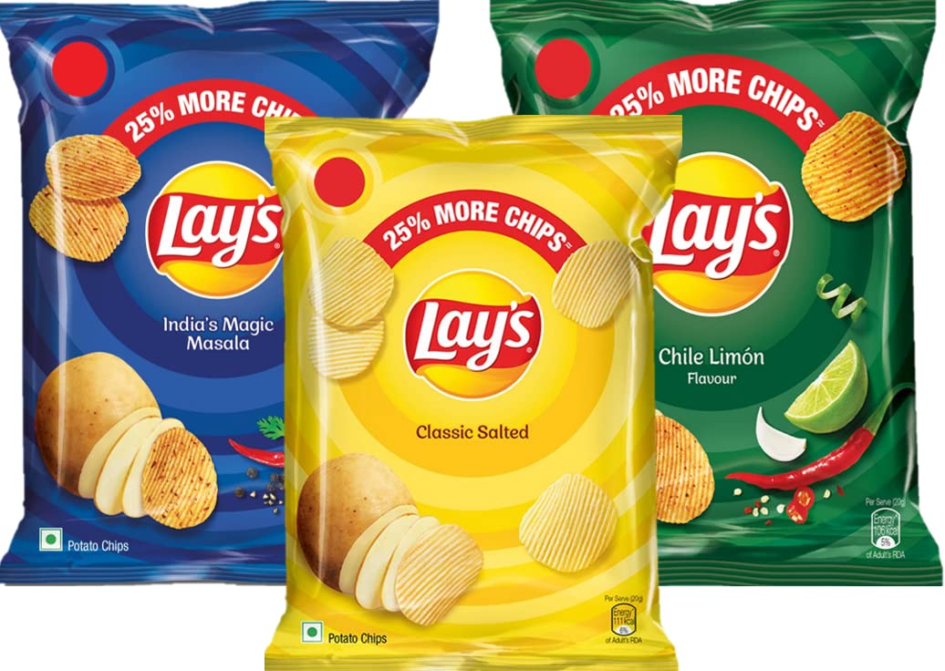 Lays Potato Chips Chile Lemon Classic Salted Indias Magic Masala ...