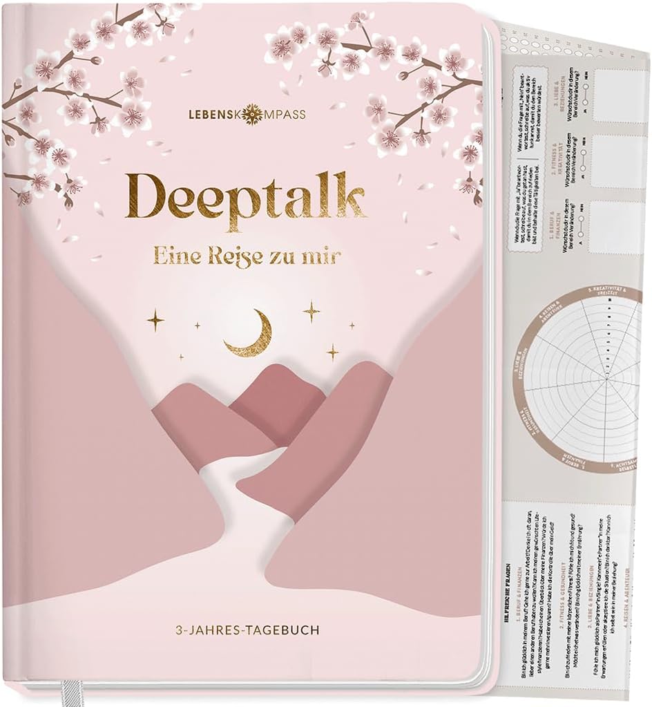 Lebenskompass® 3 Jahres Tagebuch für Erwachsene - Deeptalk Eine Reise ...