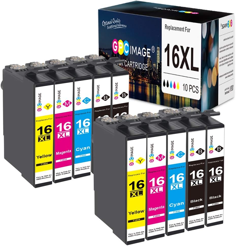 GPC Image Compatible Ink Cartridges Replacement for Epson 16XL to use ...