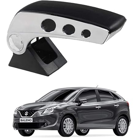 Oshotto Dual Tone Car Armrest Console Black & Chrome Compatible with ...