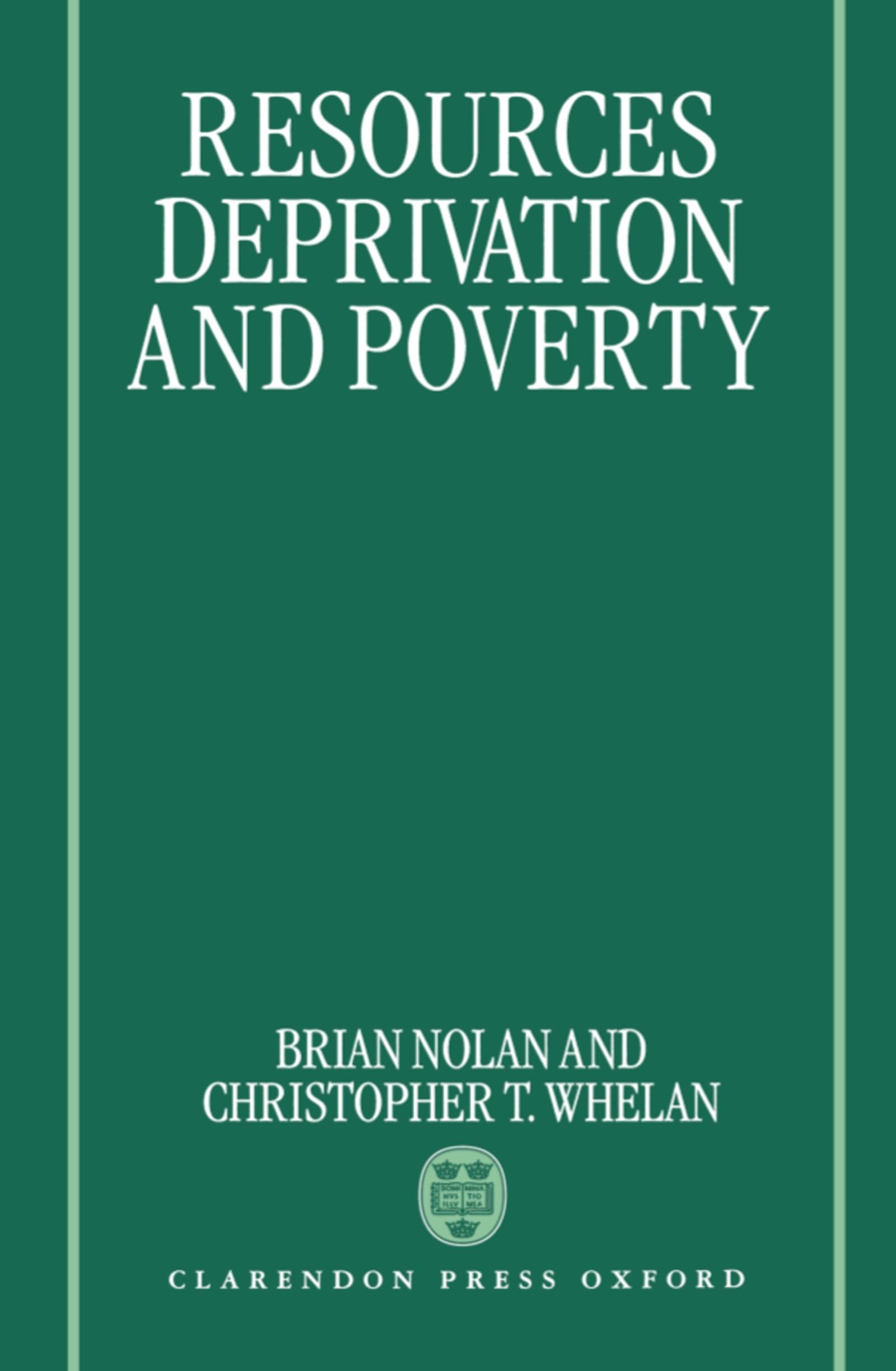 Resources, Deprivation, and Poverty: 9780198287858: Economics Books ...