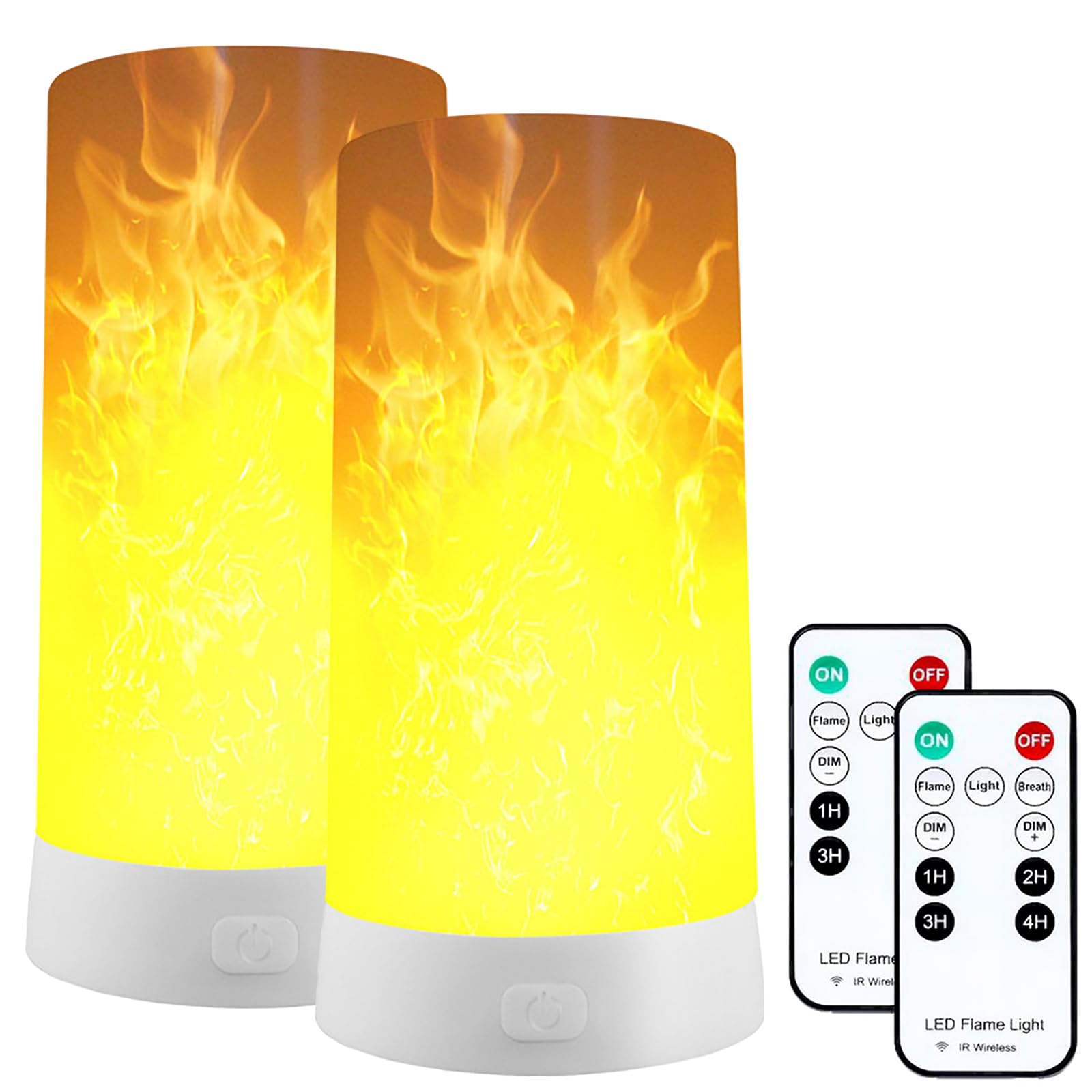 Amazon.com: LOVUMMOR LED Flame Effect Light, Flame Lamp with Remote ...