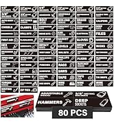 Amazon.com : Toolbox Organization Magnetic Labels 80 Pcs, Tool ...