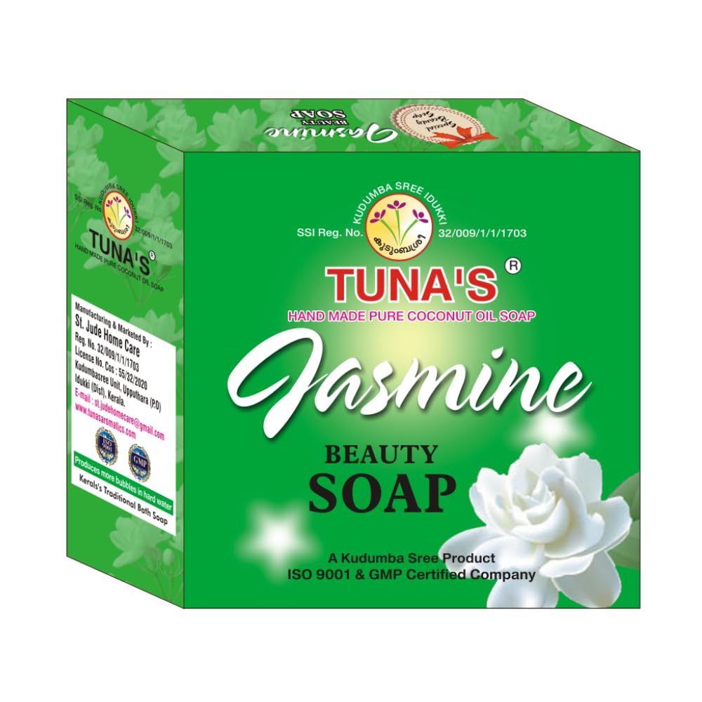 Buy Tuna's® Jasmine Herbal Soap | Tunas Kerala Pure Coconut Oil Soap ...