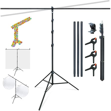 Amazon.com : EMART T-Shape Portable Background Backdrop Support Stand ...