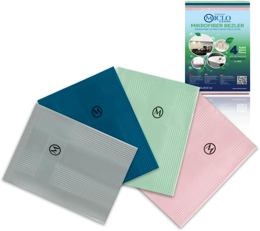 Amazon.com: Microfibre Premium Cleaning Cloth Set of 3 - Magic Cloth ...