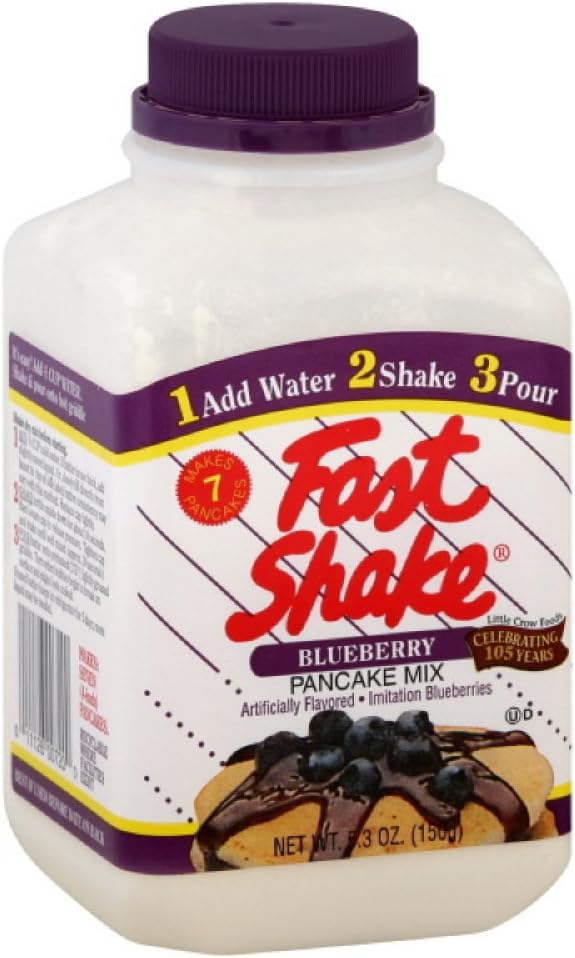Amazon.com : Fast Shake Pancake Mix, Blueberry, 5-ounces (Pack of12 ...