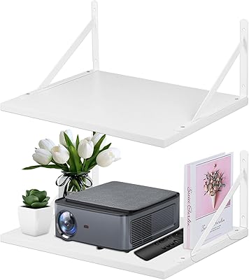 Amazon.com: Floating Shelves for Projector, Metal WiFi Router Shelf ...