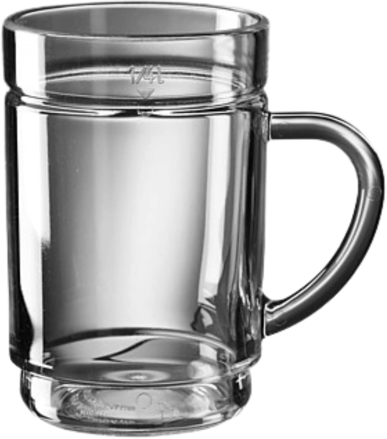 Set of 4 Unbreakable Polycarbonate Beakers with Handle for Juices / Hot ...