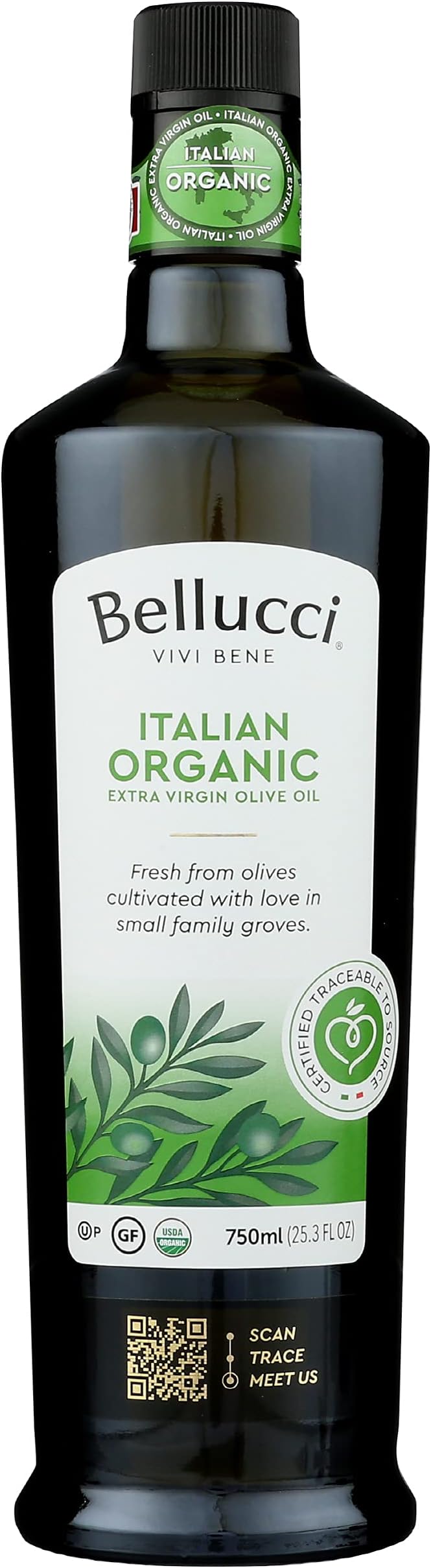 Amazon.com : Bellucci Premium Olive Oil, Extra Virgin Organic, 16.9 fl ...