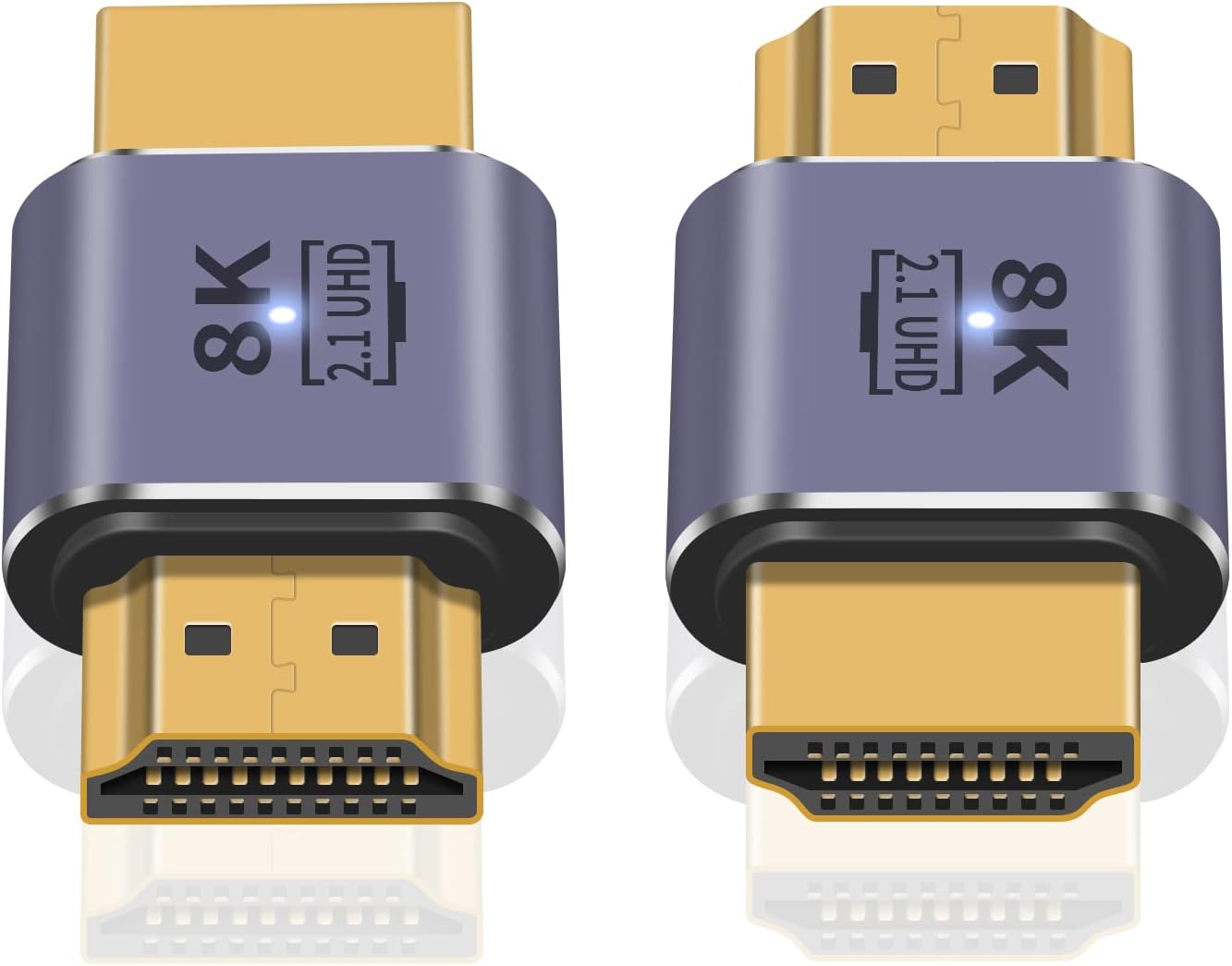 Amazon.com: Poyiccot HDMI Male to Male Adapter 8K, 48Gbps HDMI 2.1 ...