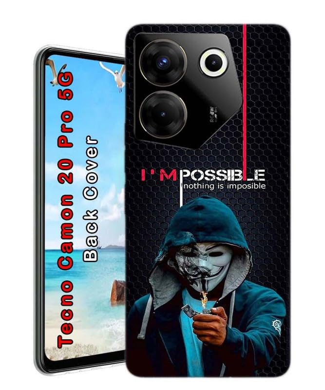 HOMEGURU Soft Flexible Printed Back Cover for Tecno CAMON 20 PRO 5G ...
