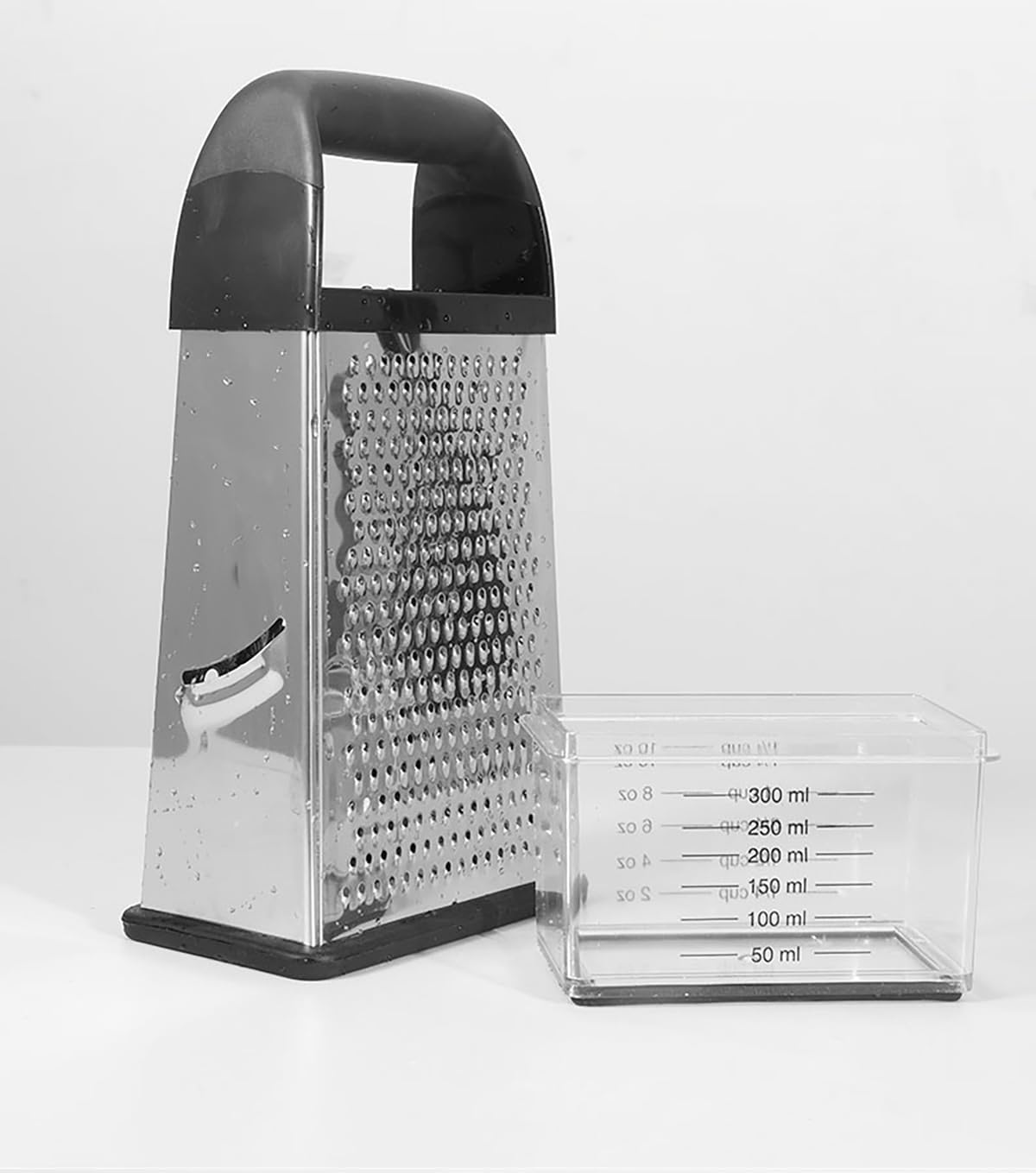 Amazon.com: Cheese Grater with Handle, 4 Sides, Stainless Steel ...