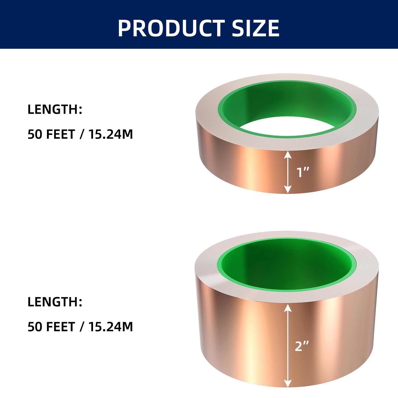 Snapklik.com : IRONDIY Conductive Copper Tape,Foil Adhesive Tape,High ...