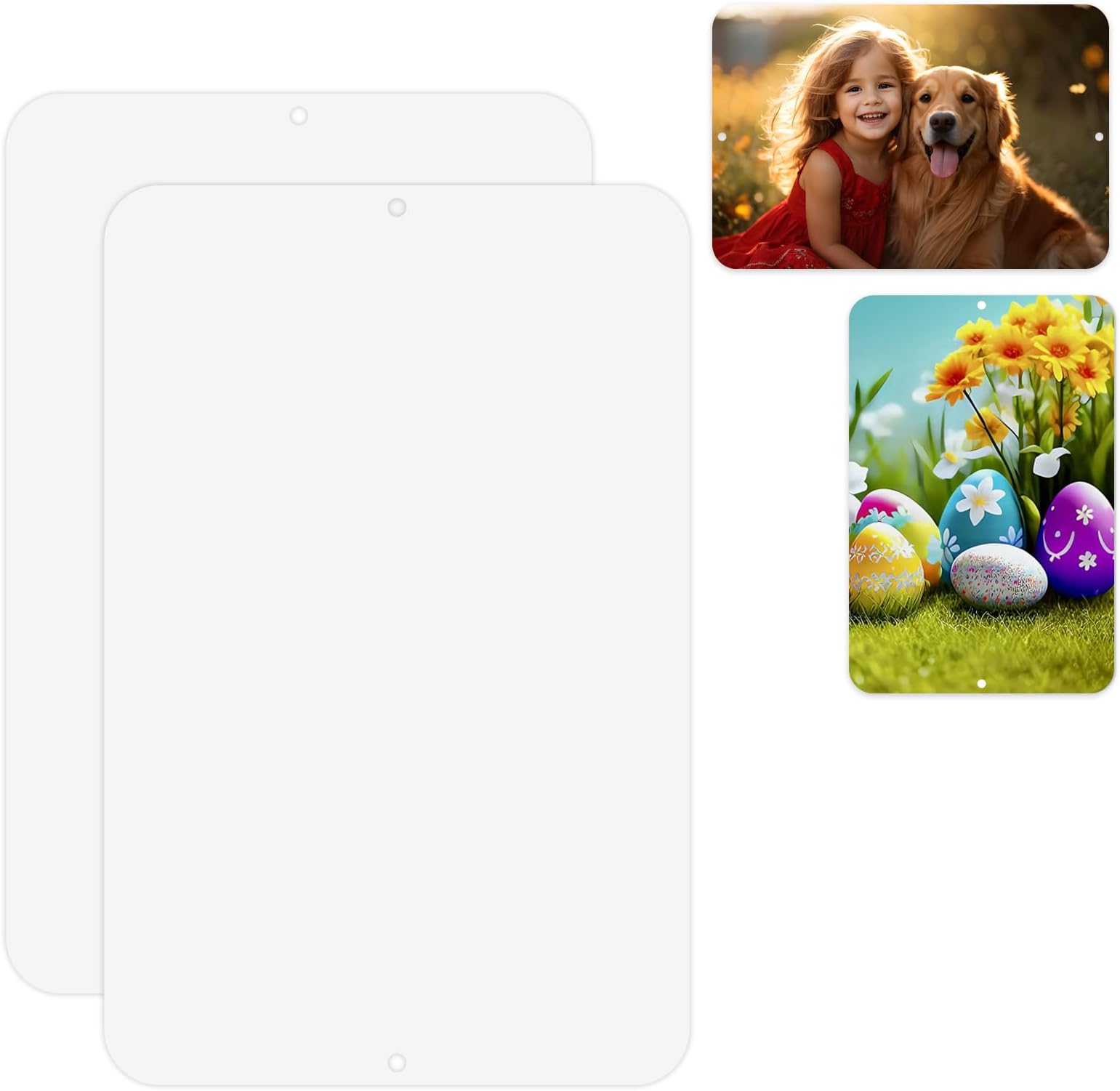 Amazon.com: Large 0.8mm Sublimation Metal Sign Blanks,18" x 12" White ...