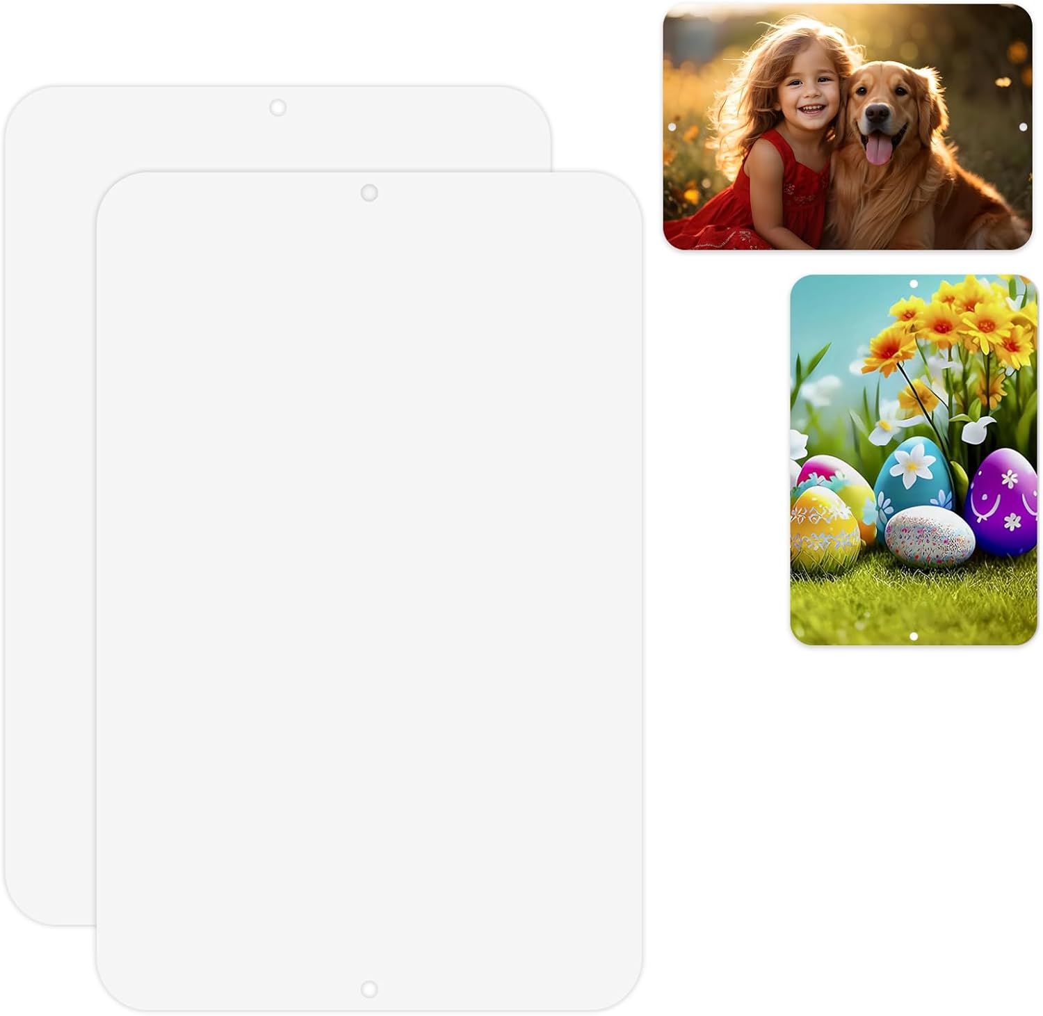 Amazon.com: Large 0.8mm Sublimation Metal Sign Blanks,18" x 12" White ...