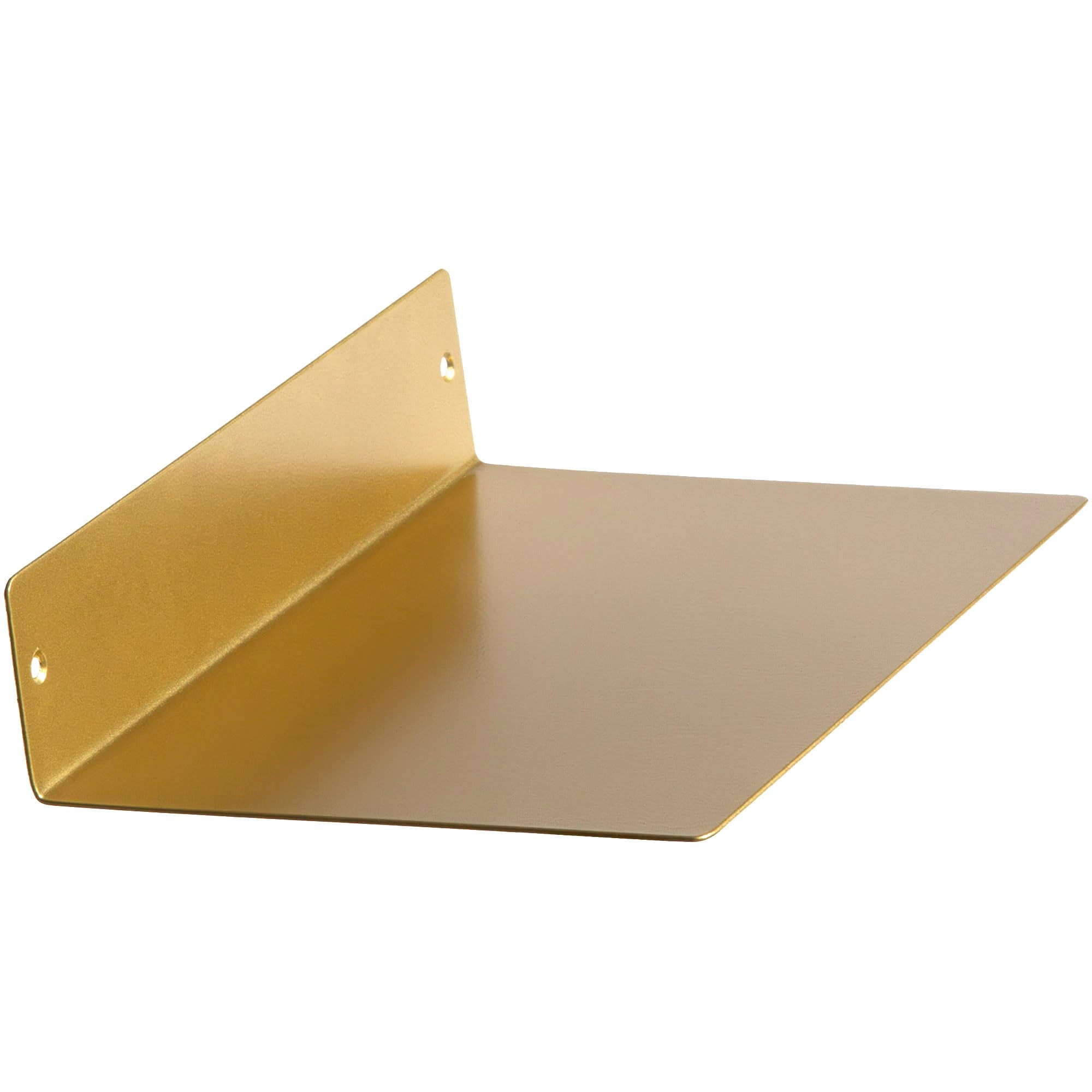 Amazon.com: Calabasas Decor 12x8 in Metal Floating Shelf Gold Wall ...