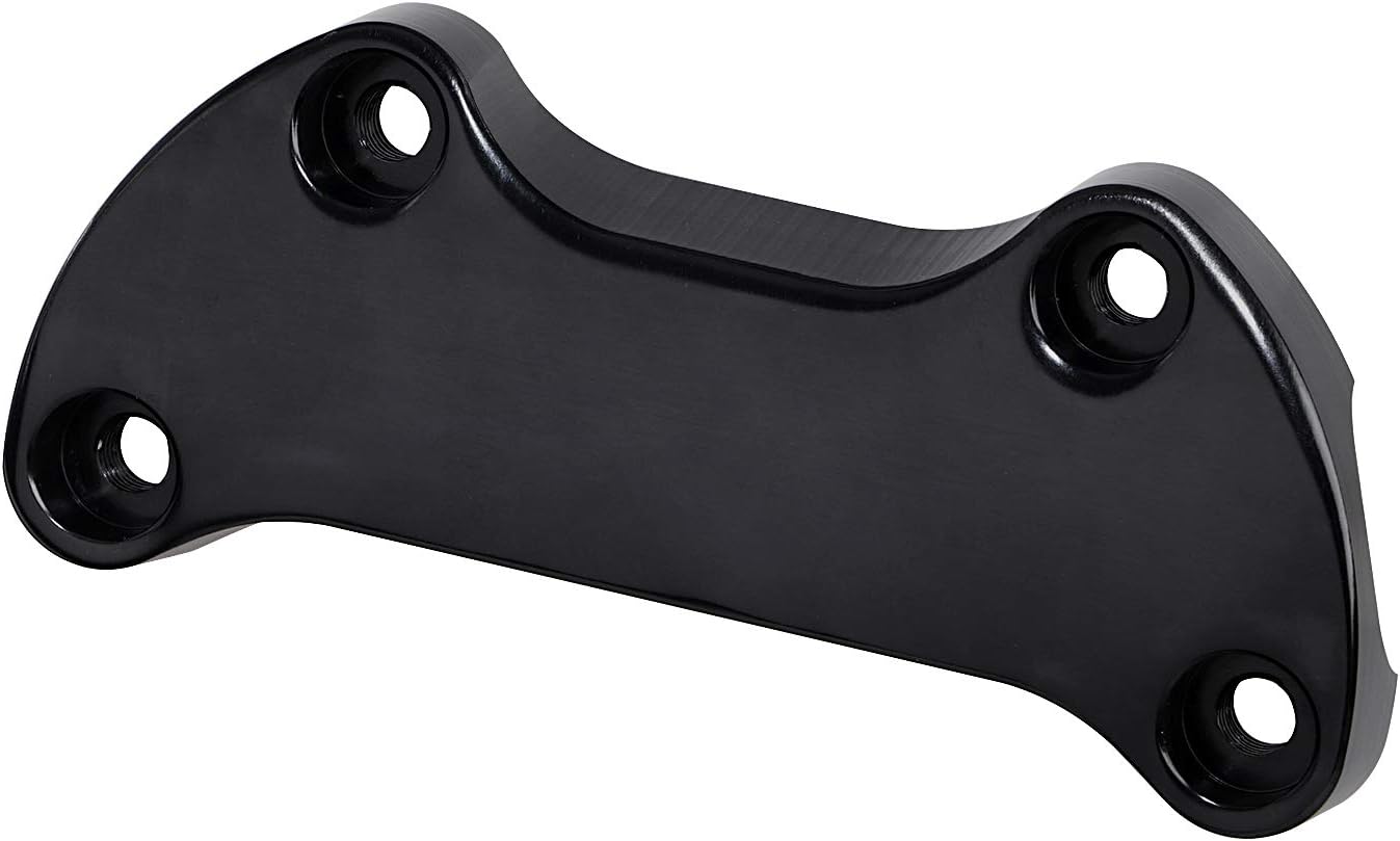 Buy XMMT Motorcycle Black 1 Inch Handlebar Top Riser Clamp with Skirt ...