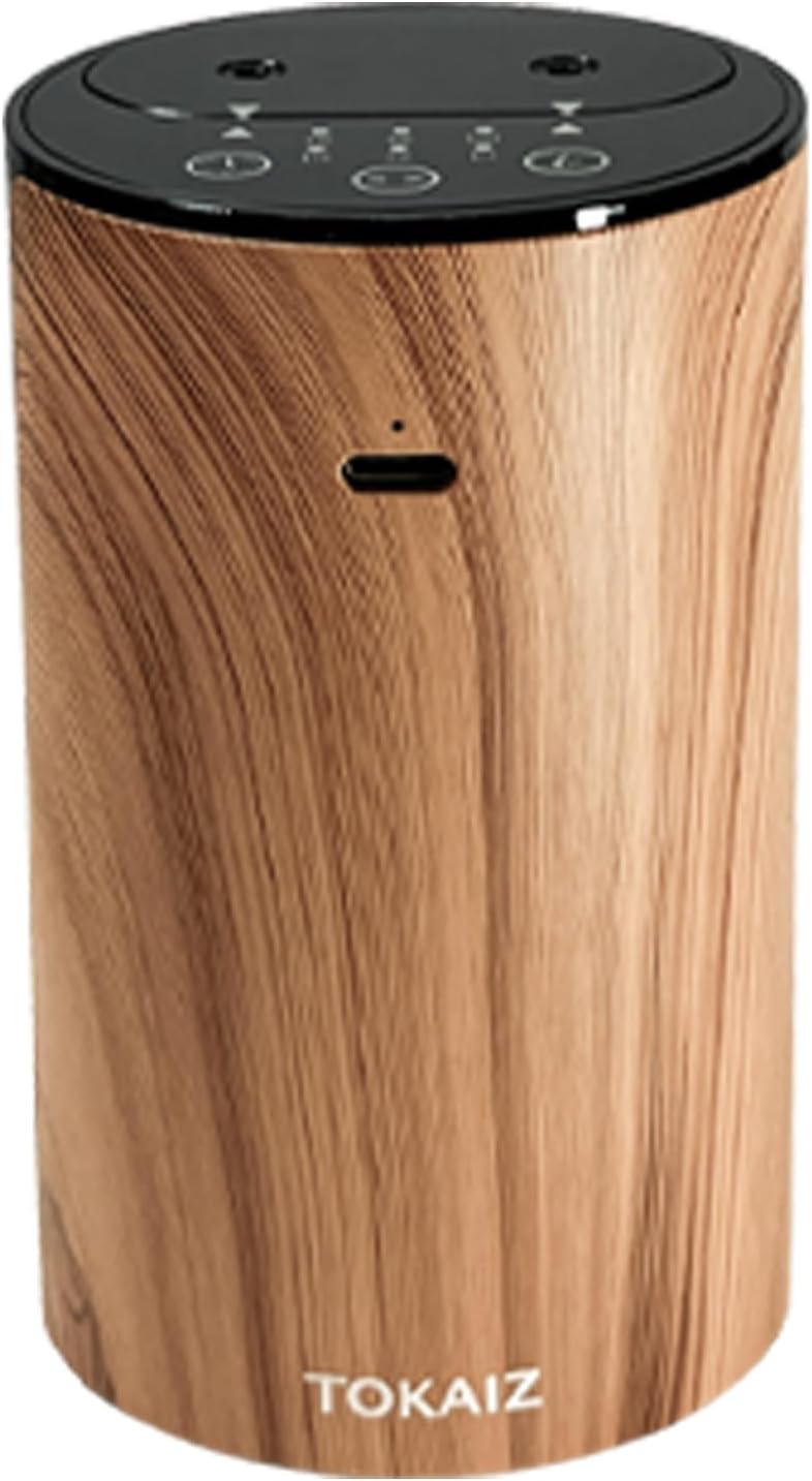Amazon.co.jp: TOKAIZ アロマディフューザー 水なし 【朝・夜香りが切り替えできる】デュアル噴霧式 コードレス アロマ コンパクト 小型 静音 タイマー機能 usb充電式 ...