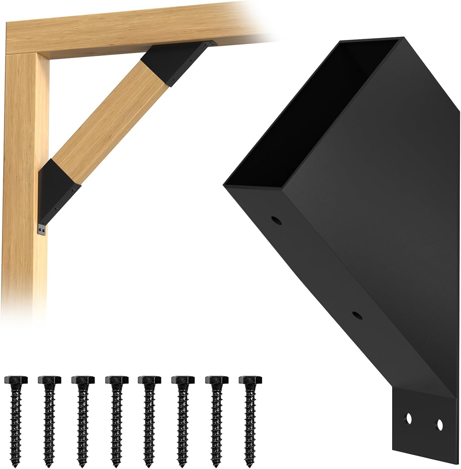 Amazon.com: ORIGLE Pergola Brackets, 8 Pack 45-Degree Angle Support ...