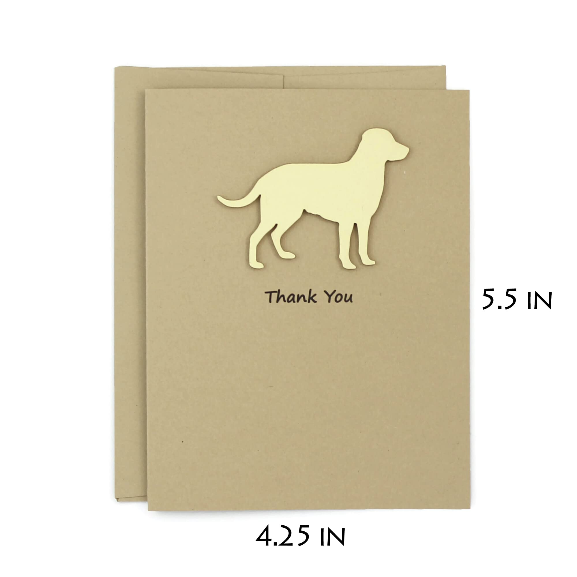 Snapklik.com : Yellow Labrador Retriever Thank You Cards Pack Of 10 ...