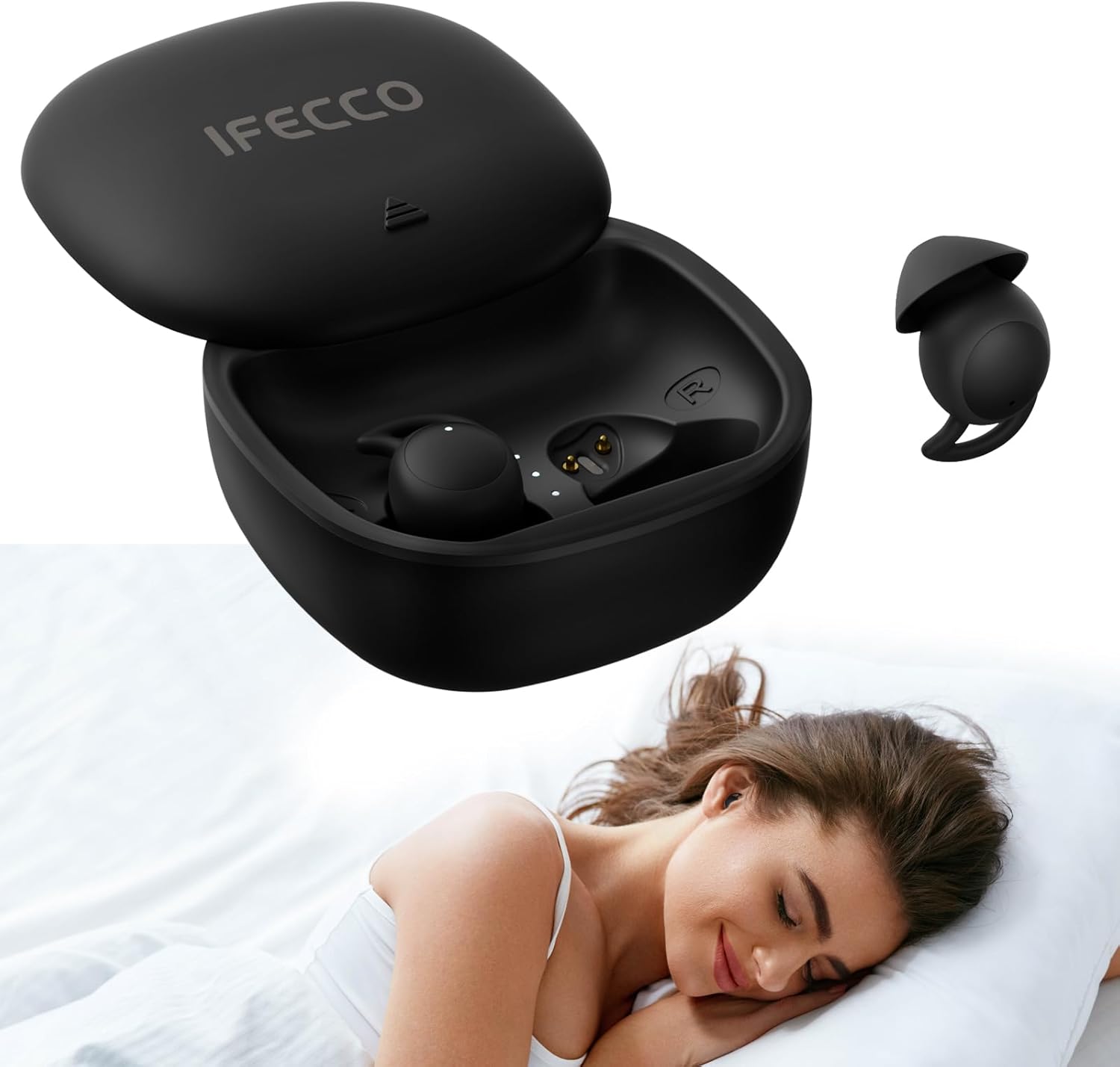 IFECCO Invisible Sleep Earbuds Bluetooth - Small Sleep Headphones for ...