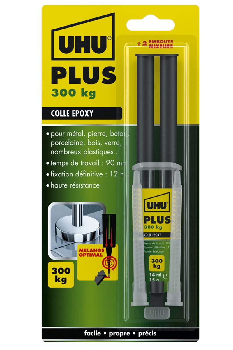 UHU Epoxy Glue Plus - 2 Component Epoxy Glue, Super Strong, Fast and ...