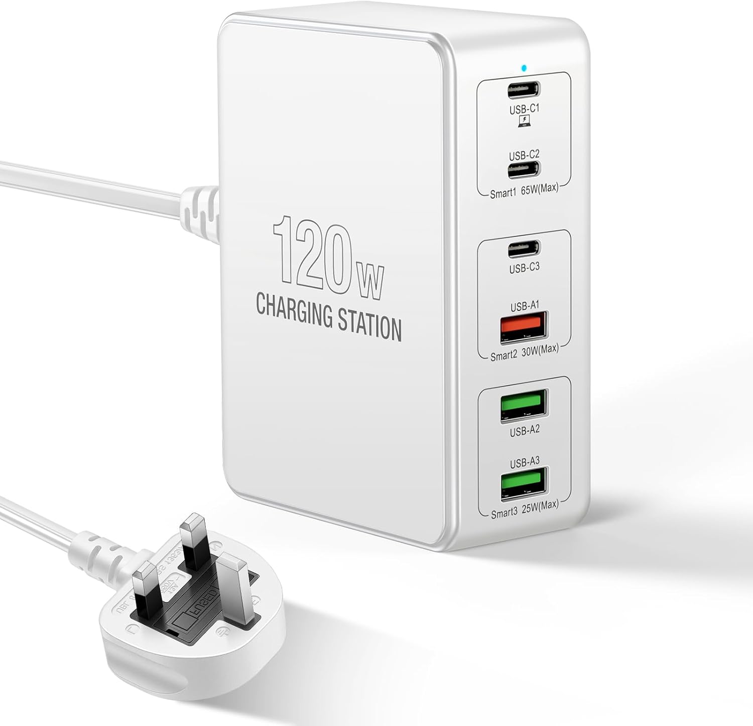 zerotop 120W USB Charging Station 6-Port, Fast Multi USB Charger ...