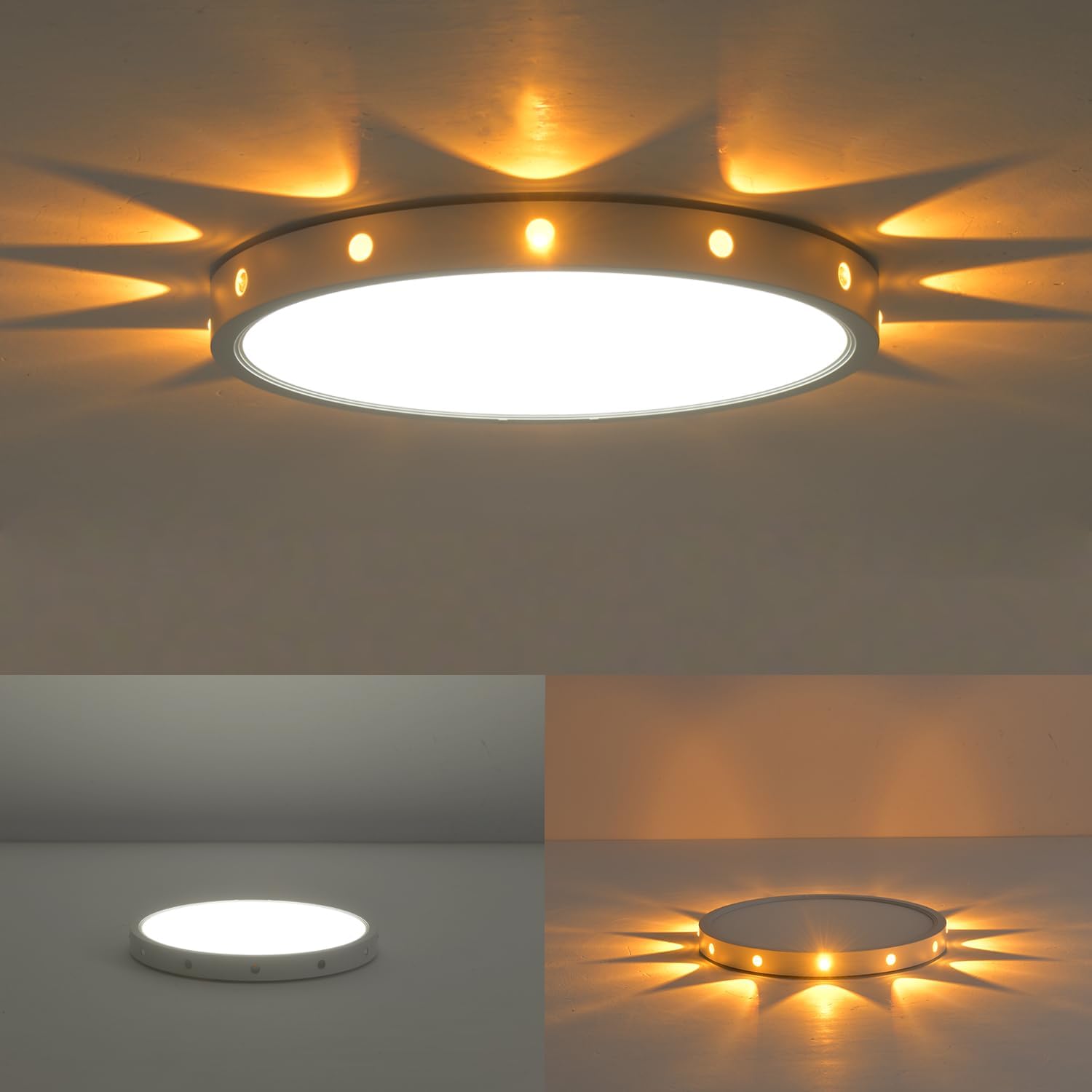 BDXKY Modern Led Ceiling Light Fixture Kids Bedroom Flush Mount Ceiling ...