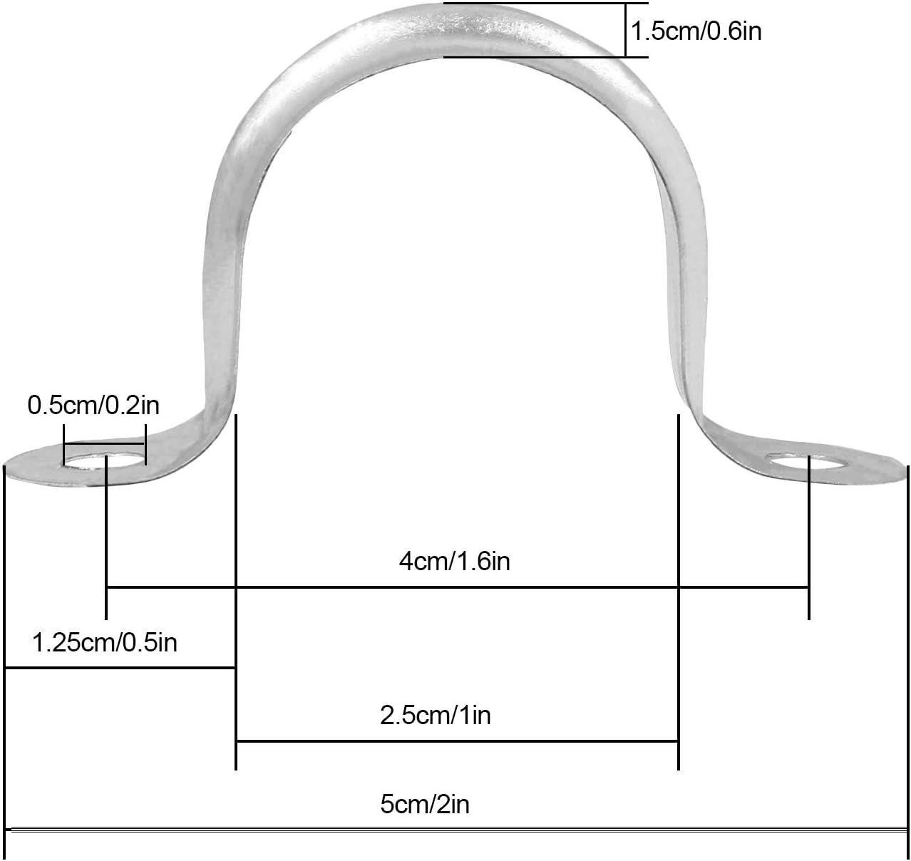 100PCS Stainless Steel U Bracket Pipe Clamp, 1 Inch Philippines | Ubuy