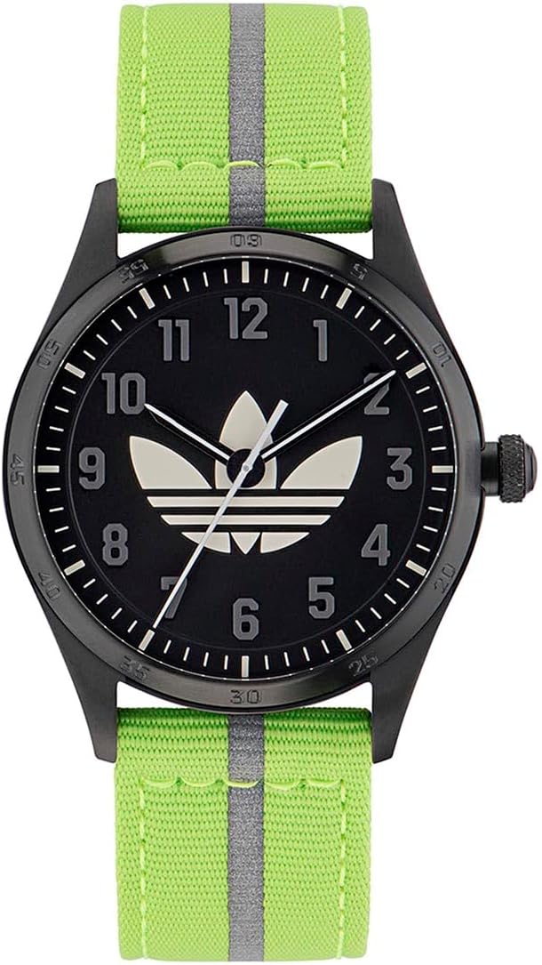 Adidas Green/Grey Fabric Strap Watch (Model: AOSY230402I), Green/Gray ...