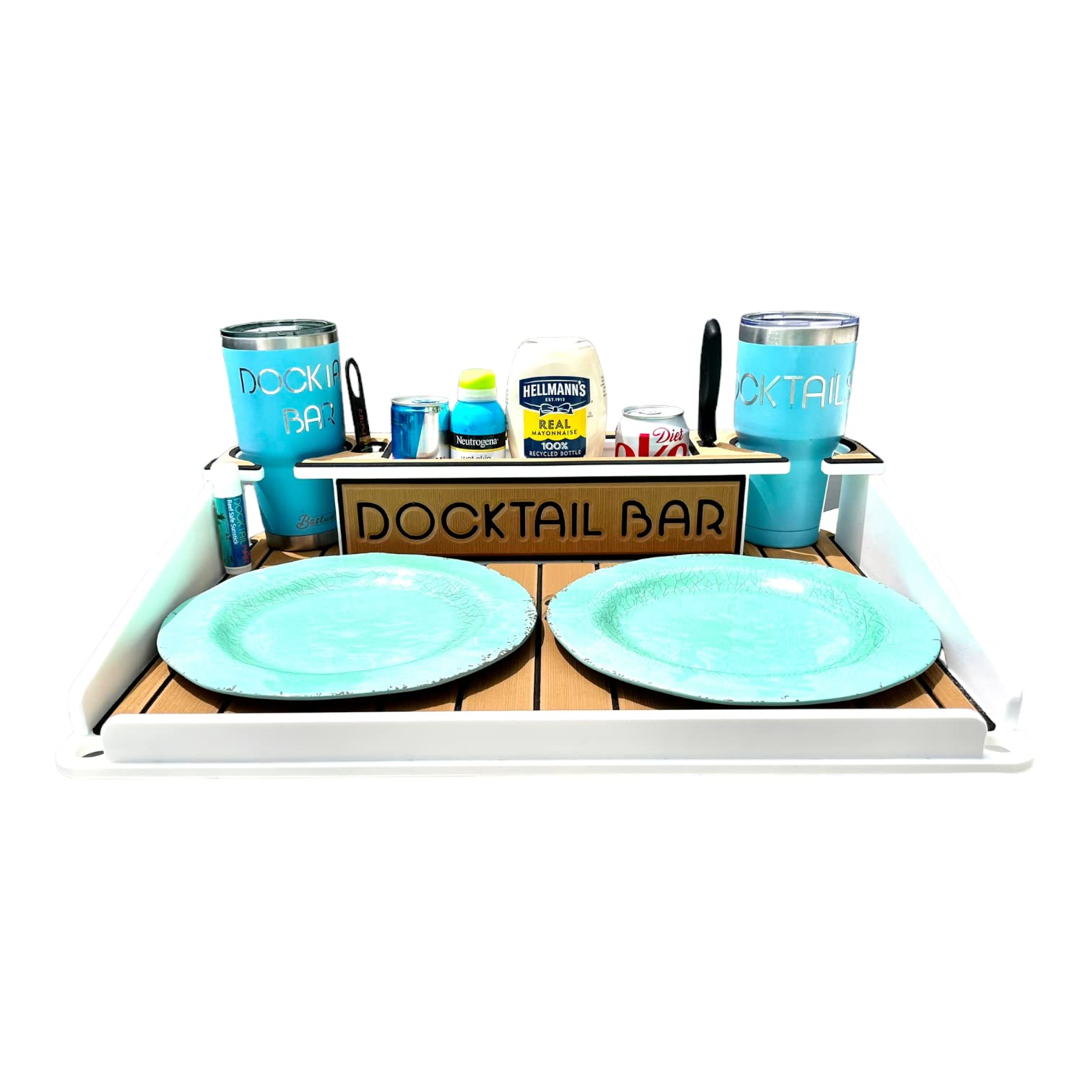 Amazon.com: Docktail Bar Utility Boat Table - Pontoon Rail Mount | Boat ...