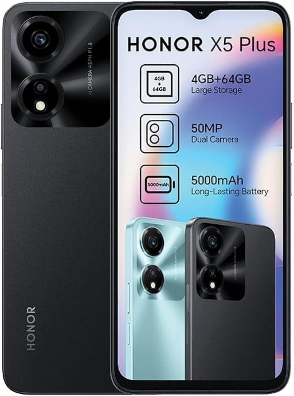 HONOR X5B 64GB DS MIDNIGHT BLACK : Amazon.co.za: Electronics