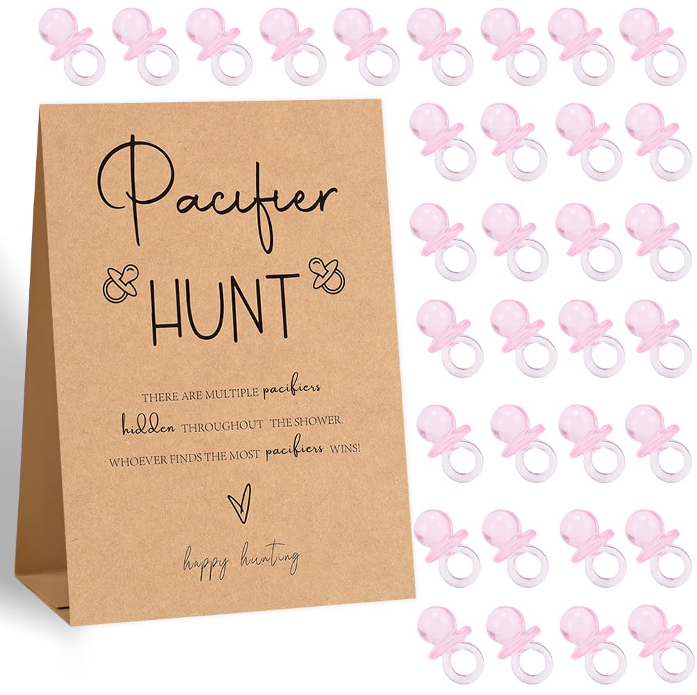 Amazon.com : Pacifier Hunt Baby Shower Games,Rustic Baby Shower Games ...