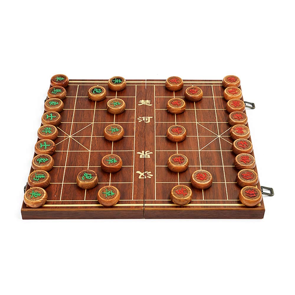 Buy Xiangqi Chinese Chess Set with Folding Box and Chess Board, Train ...