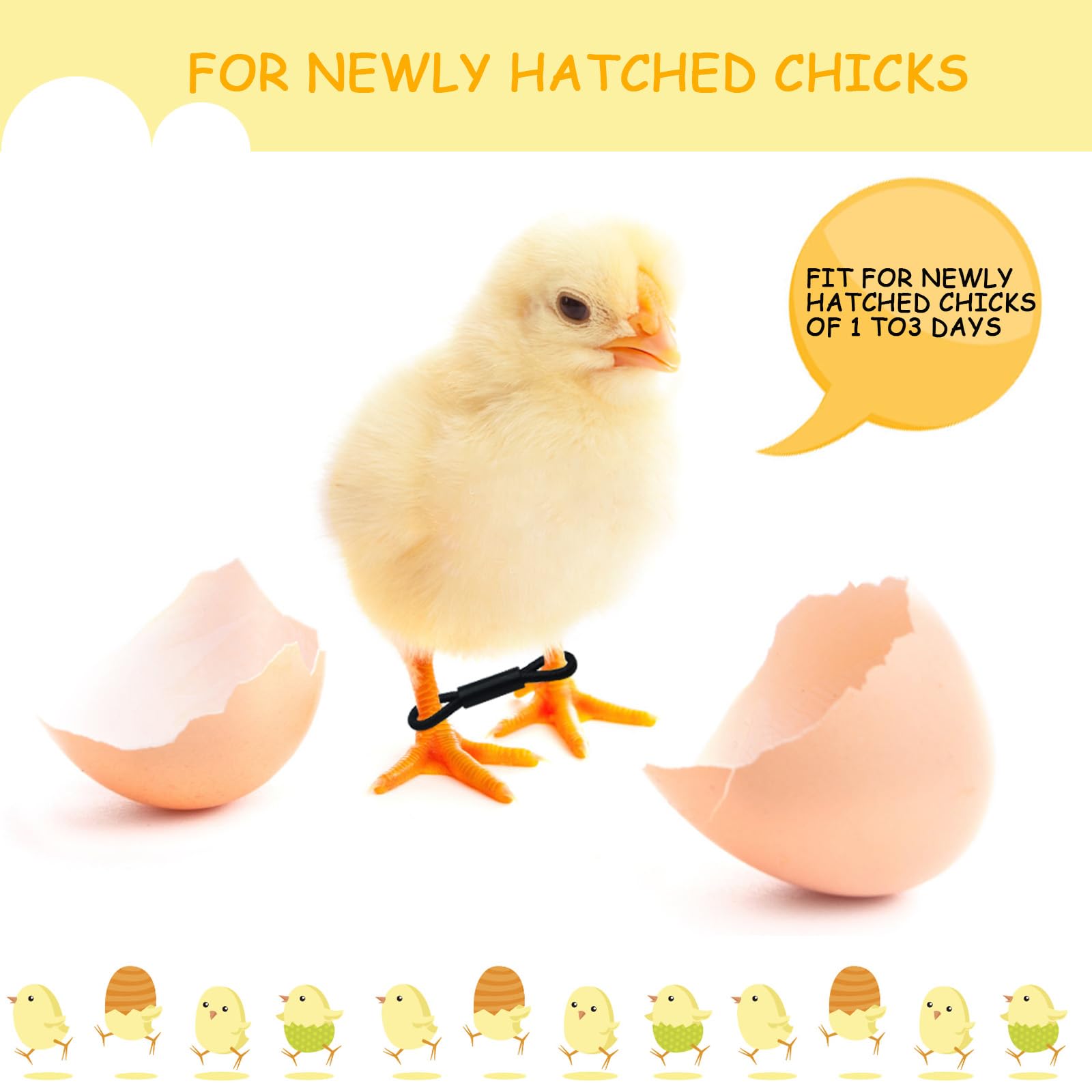 Adjustable Chicken Hobble Bands 50 Pcs Chicken Leg Bands - Adjustable ...
