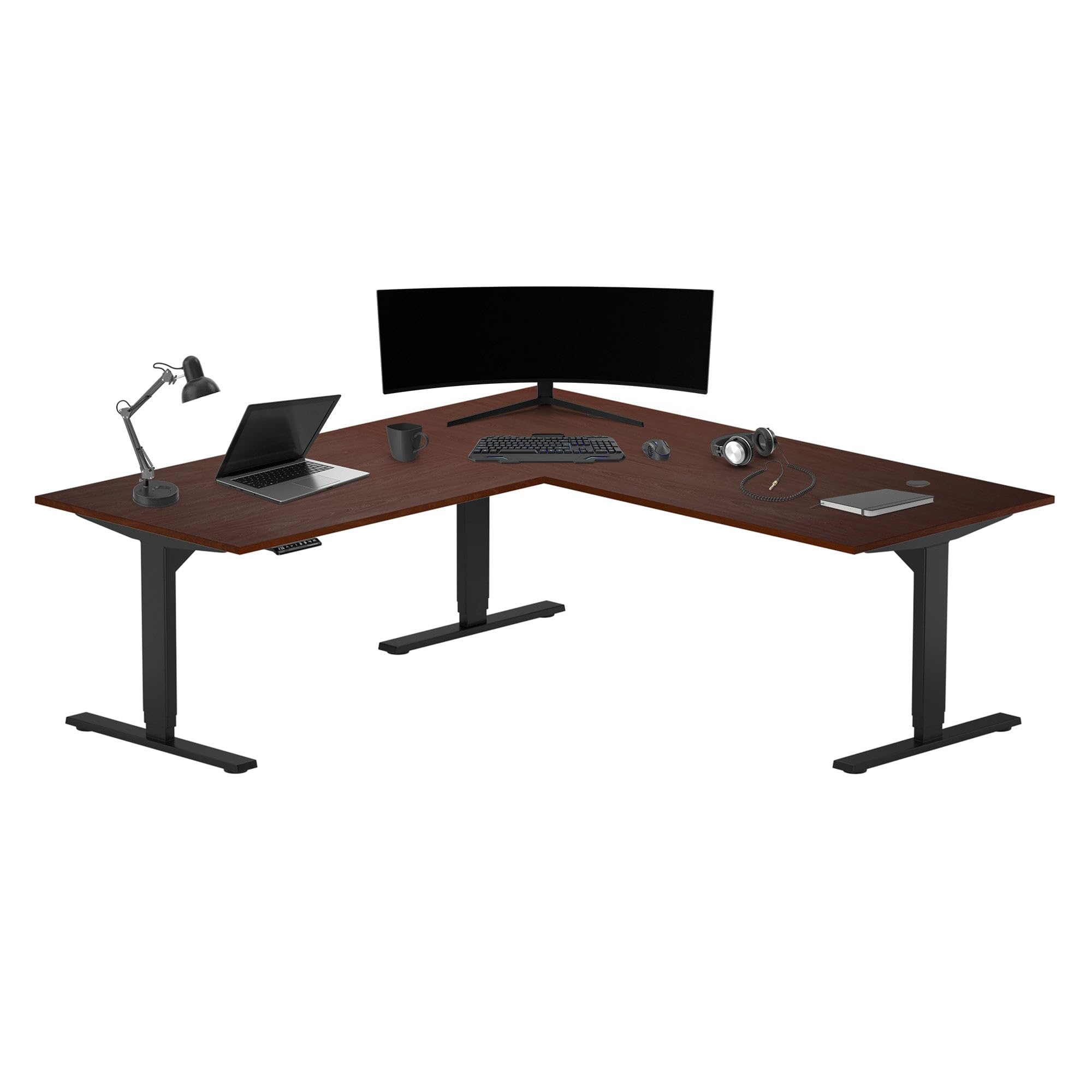 Amazon.com: Progressive Desk L Shaped Height Adjustable Standing Desk ...