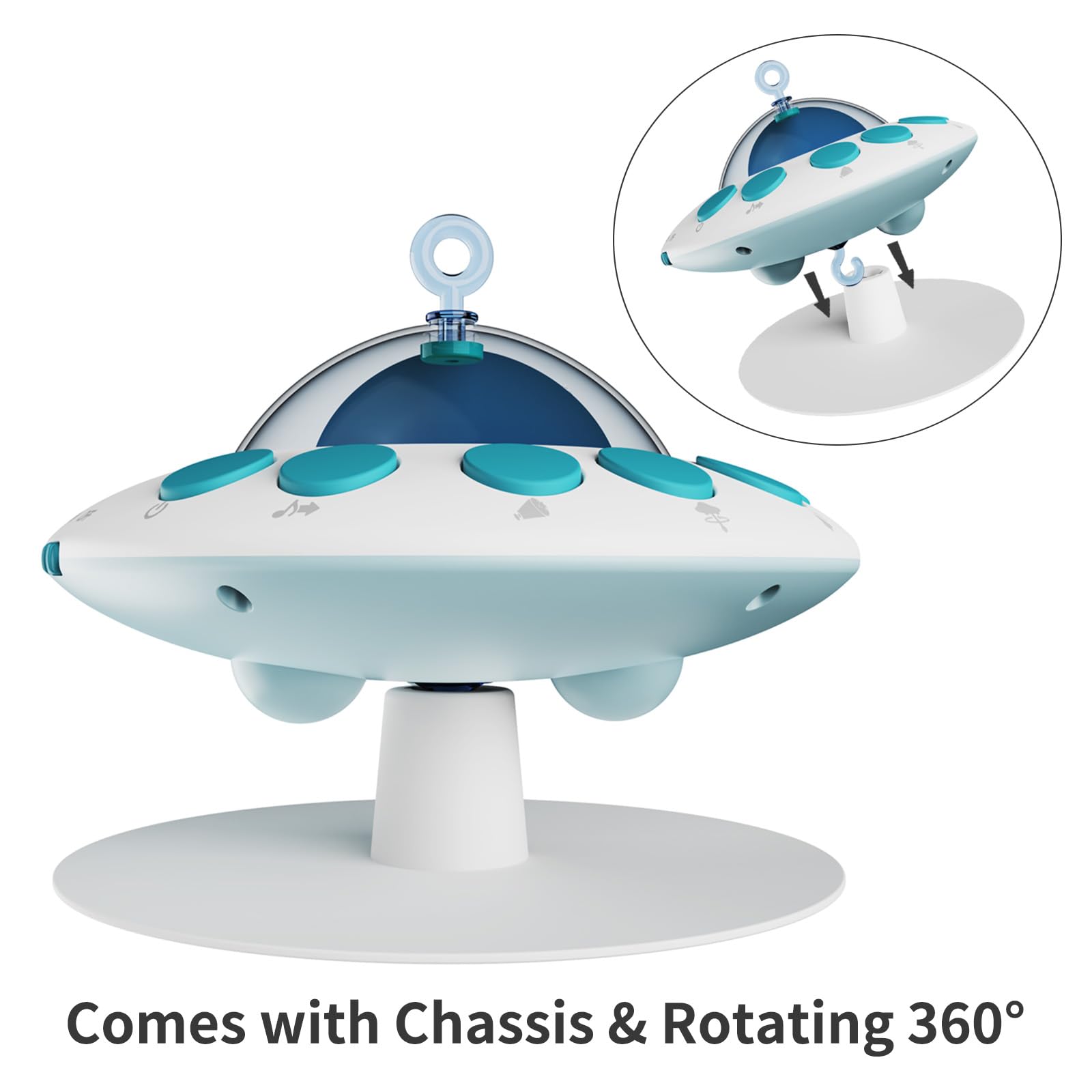 Snapklik.com : Eners Crib Mobile Music Box, Baby Mobile Spinner