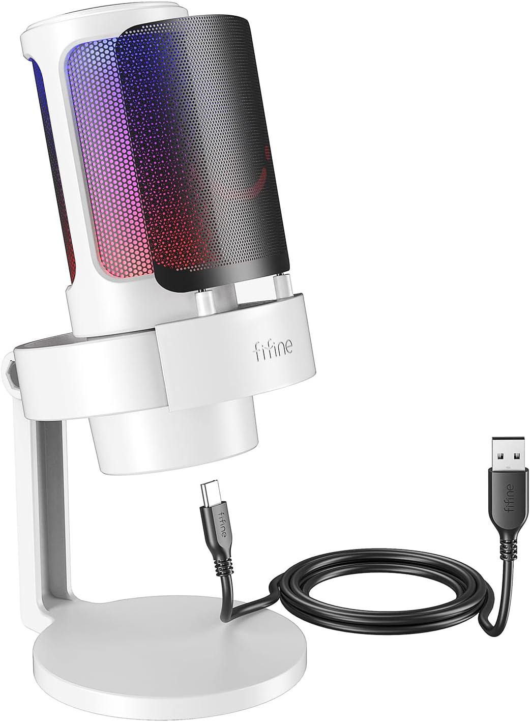 FIFINE USB Mikrofon PC, Gaming Mikrofon für Streaming Podcast Studio ...