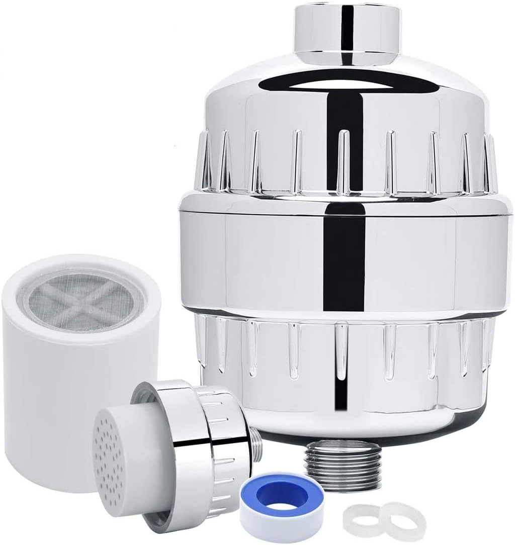 15 Stage Universal Shower Filter Shower Water Purifier W 2 Filter ...